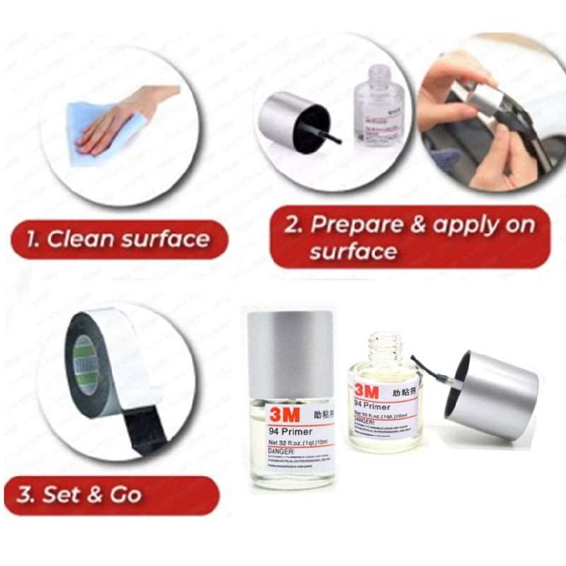 3M Primer 94 Primer Applicator 10ml Adhesive Helper Double Side Tape ...