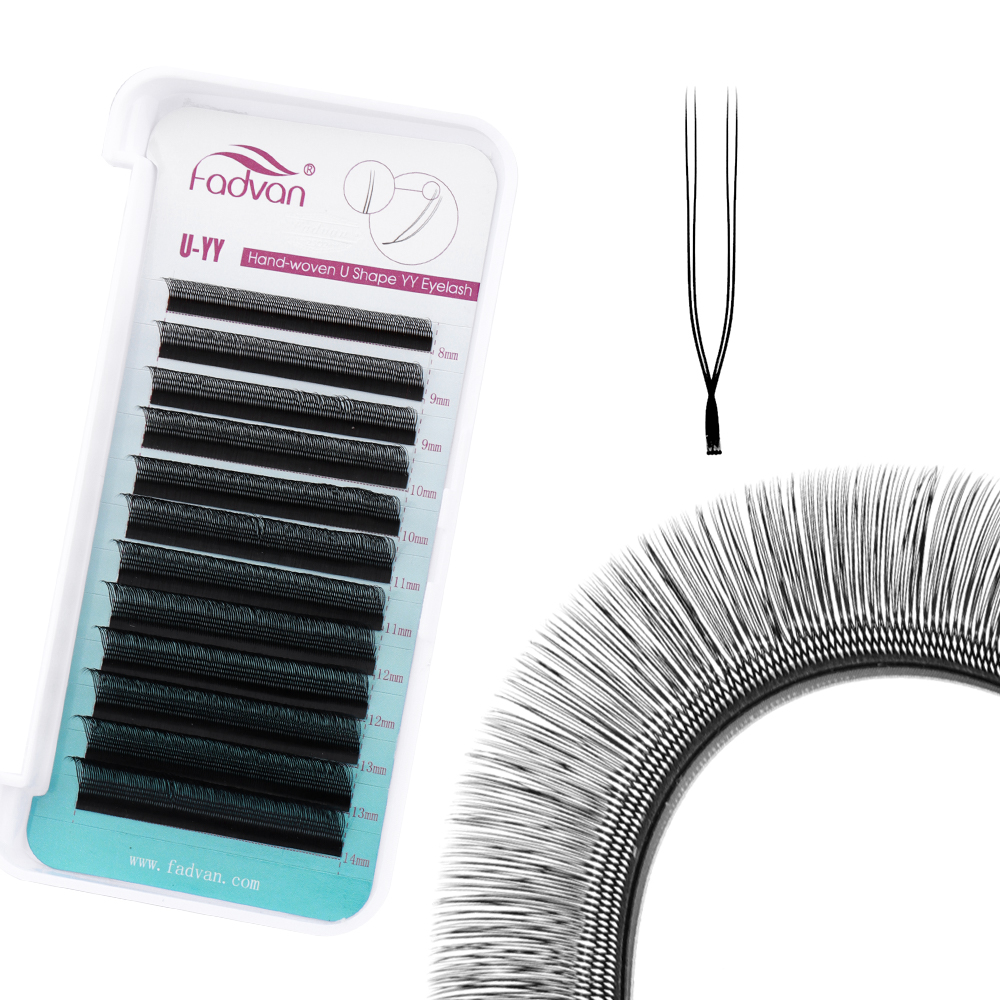 FADVAN U Shape Brazilian YY 3D 4D 5D Eyelashes Extension Natural Volume ...