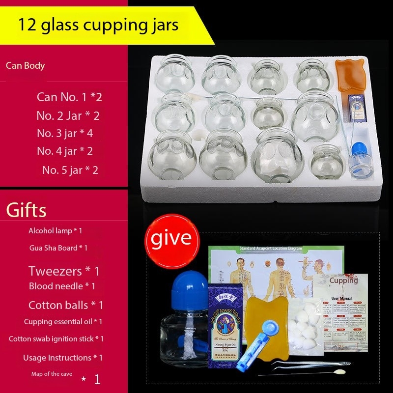 Body Cupping Set Ventosa Glass Ventosa Set Cupping Therapi Set Cupping ...