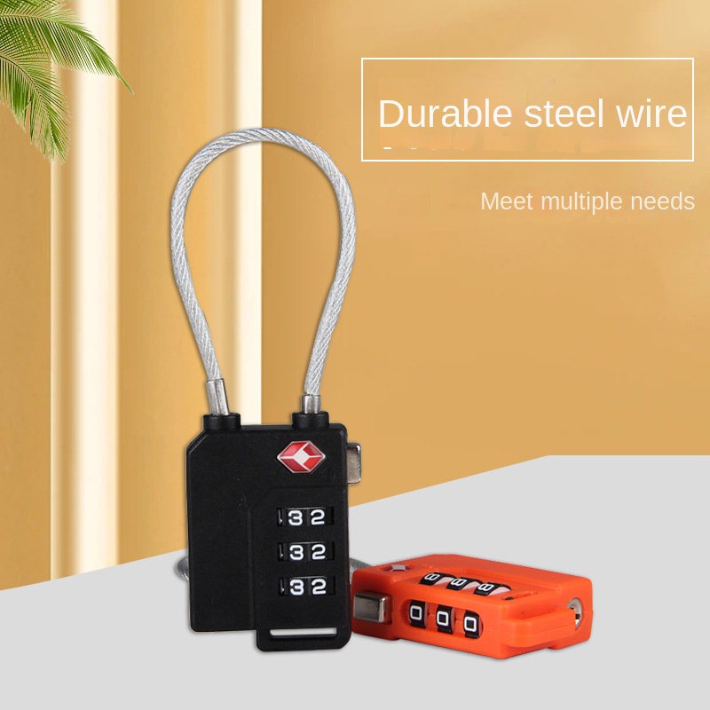 Customs Lock, Travel Luggage Storage Cabinet, Gym Wire Rope Padlock ...