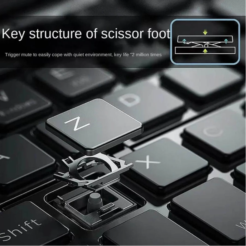 Slim Folding Keyboard Bluetooth Keyboard for Laptop Mini Keyboard for ...