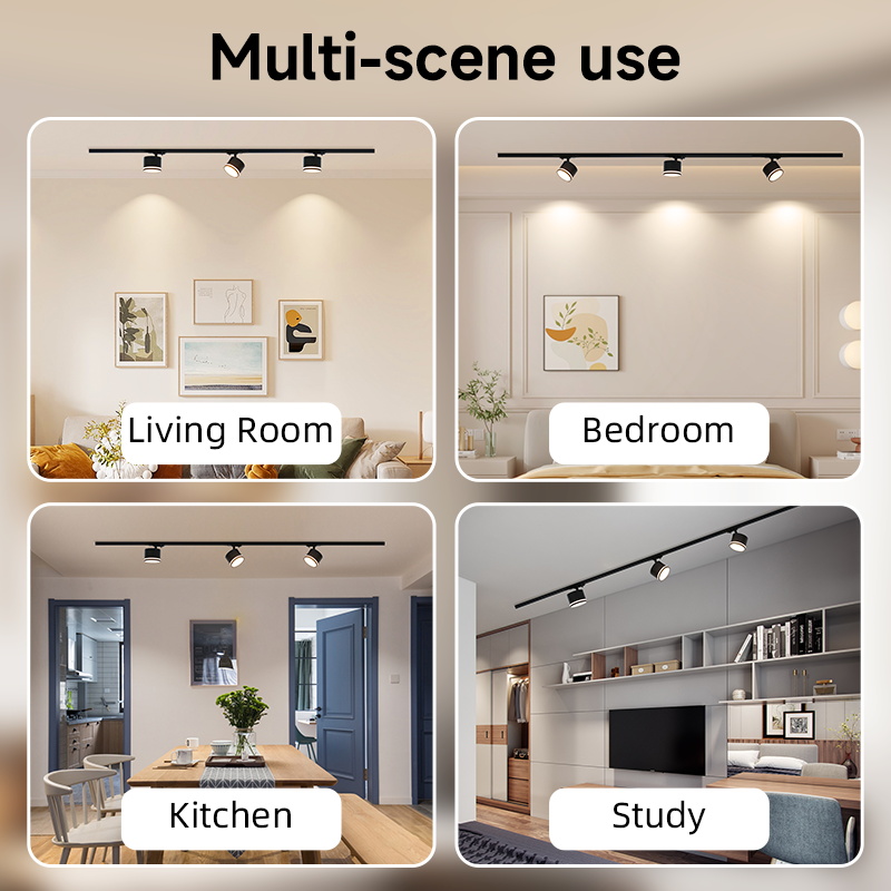 Tri-color Track light Replaceable GX53 bulb Fixture for Living Room ...