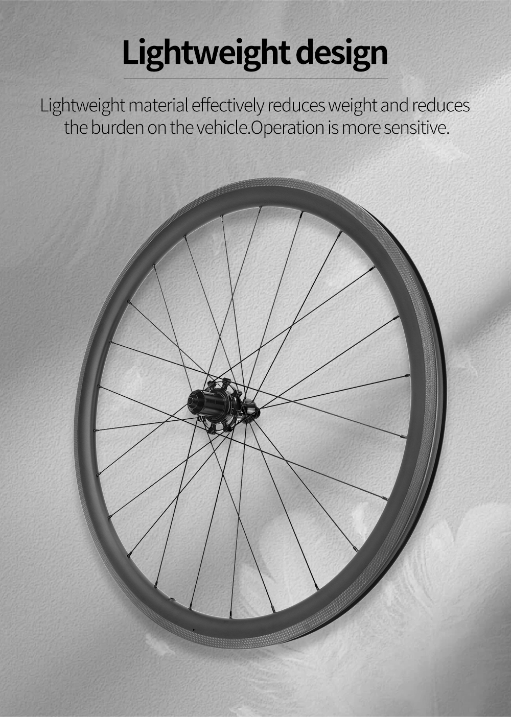 Carbon Fiber Road Bike Wheel Set Rim Brake Wheel Set Deep Section Wheel ...