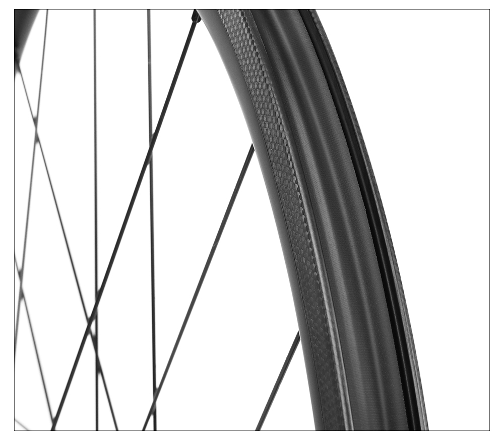 Carbon Fiber Road Bike Wheel Set Rim Brake Wheel Set Deep Section Wheel ...