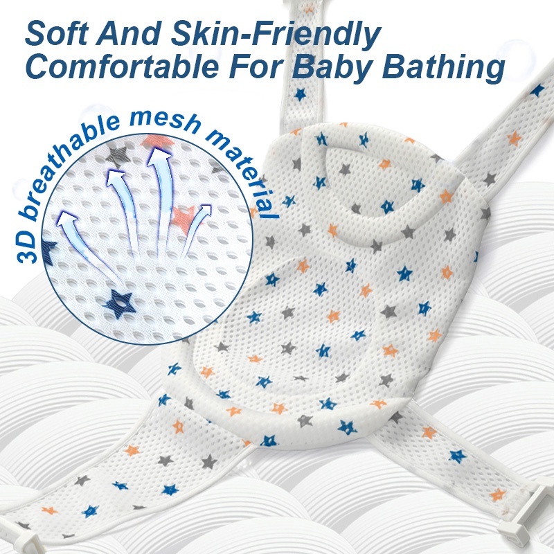 Newborn Baby Bath Seat Support Net Baby Bath Net Non-slip Safe ...
