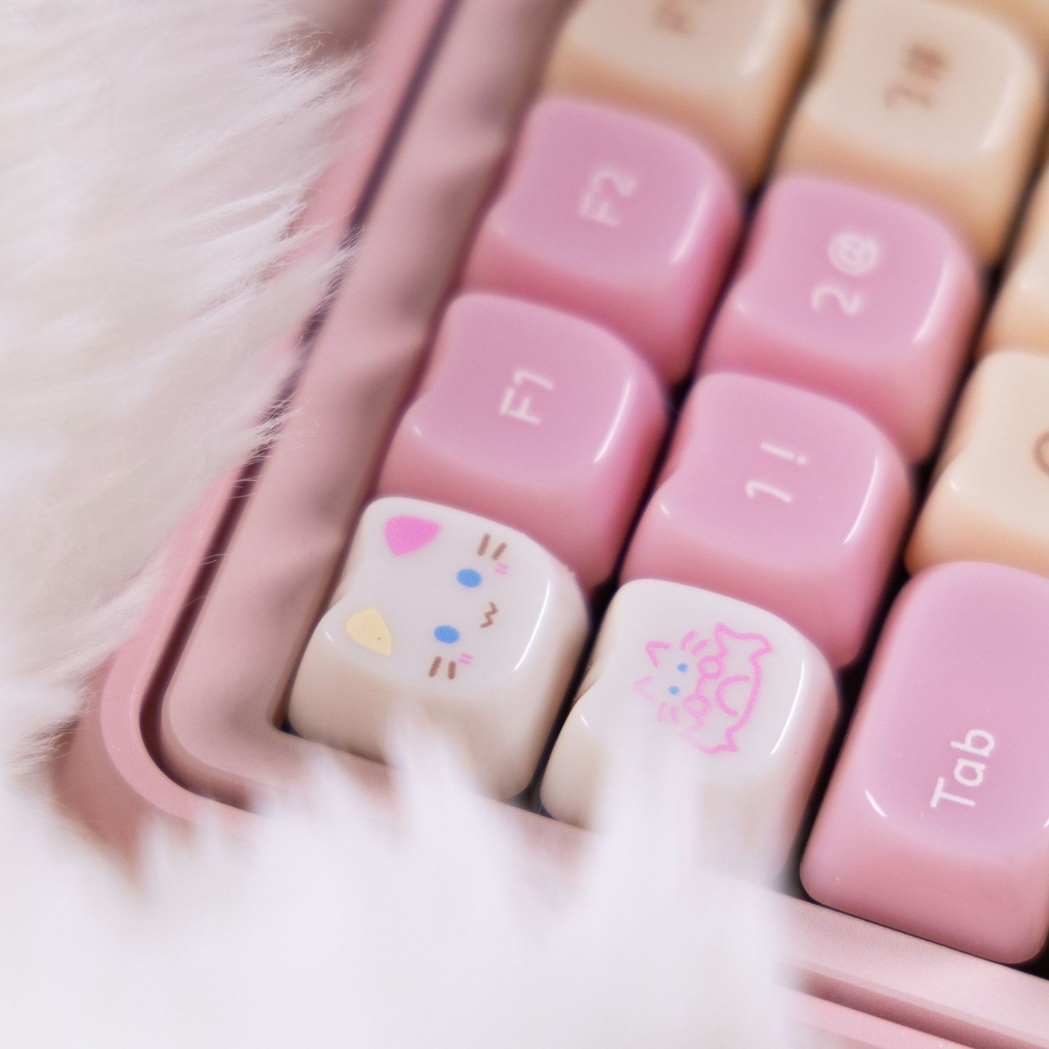 Womier Cute Jade Themed Keycaps 148 Keys Mao Profile Custom Keycaps Set ...