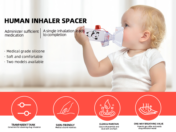 Canack human Aerosol Chamber Silicone Aerosol Inhaler Chamber ...