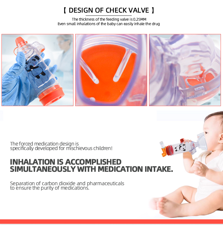 Canack human Aerosol Chamber Silicone Aerosol Inhaler Chamber ...