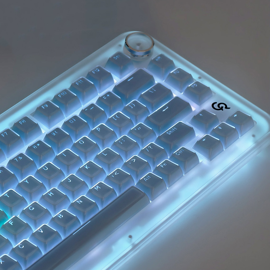 135 Keys Jelly Crystal Translucent Keycap PC Two-color Injection ...