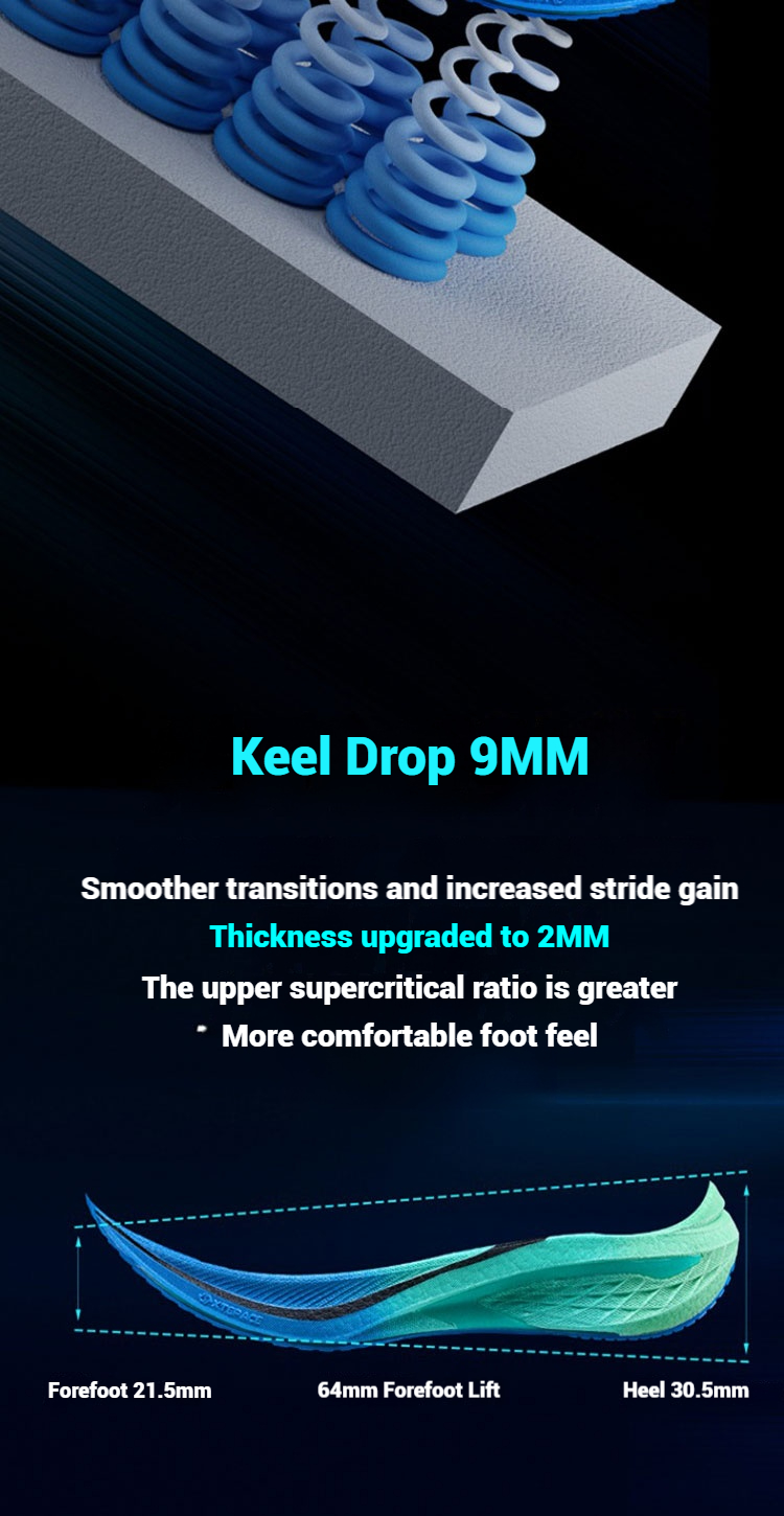 XTEP Five Speed 3.0 Men Running Shoes Mesh Breathable Sports Shock ...