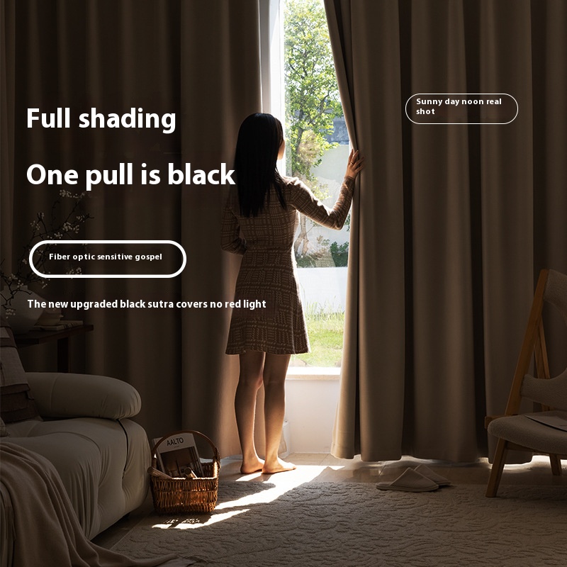 Blackout Korea Curtain With Rings Bedroom Ring Korean Blinds Blackout ...