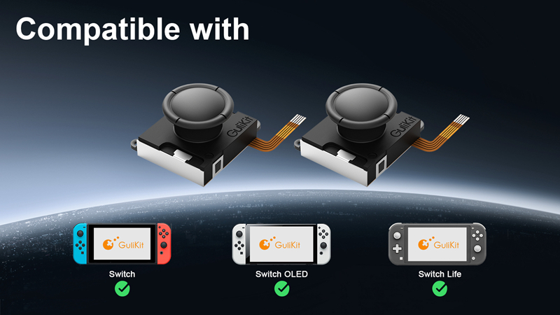 GuliKit TMR Joystick for Joy-Con Switch OLED/Switch Lite/Switch Joycon ...