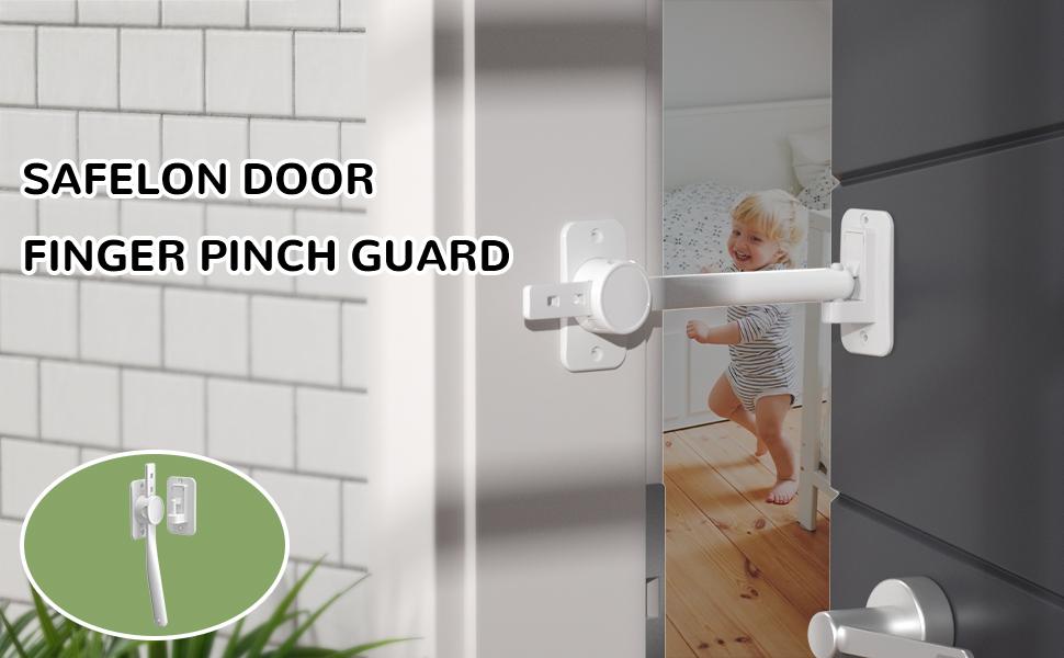 Child Proof Finger Pinch Guard Baby Door Stopper Latch Adjustable (1 Pc ...