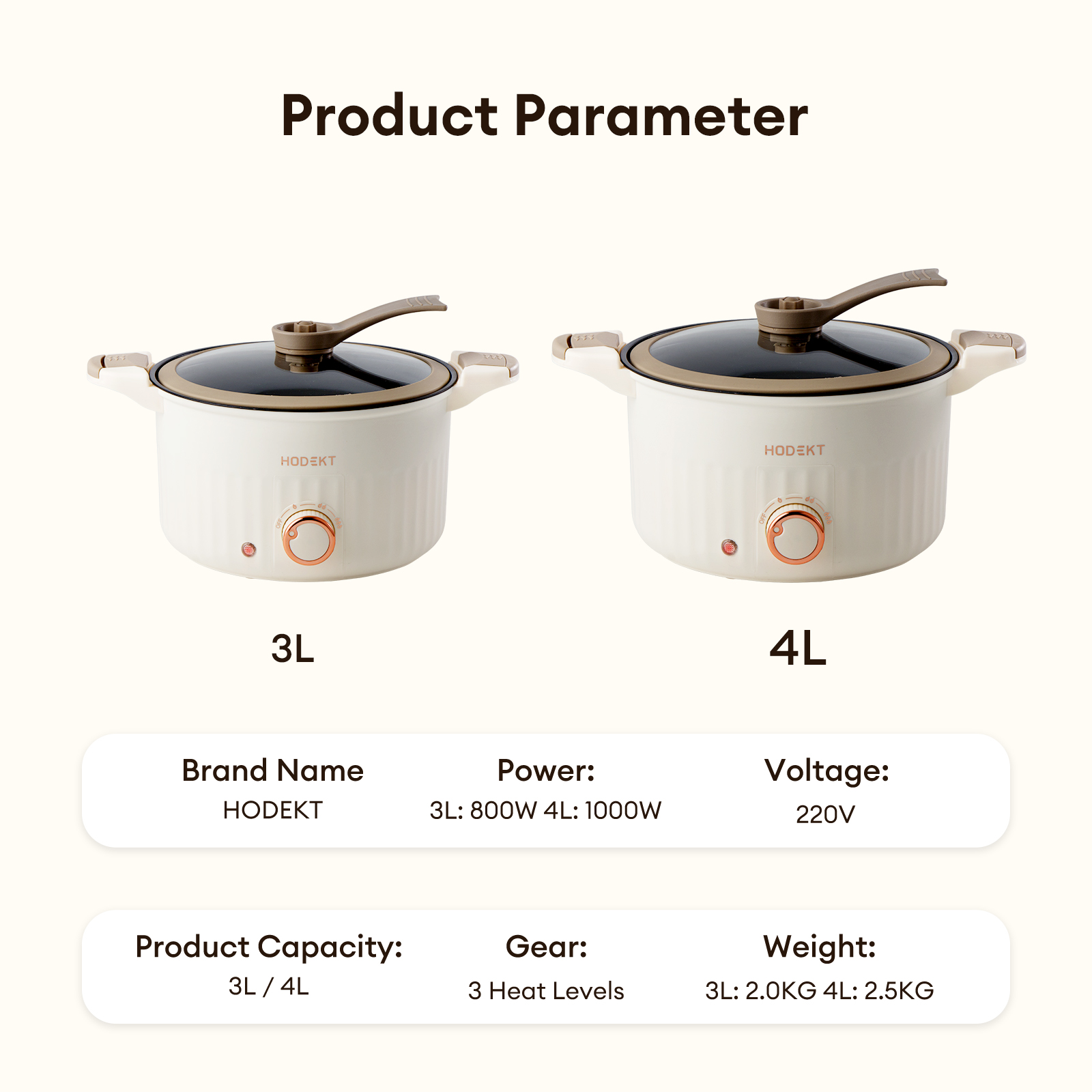 HODEKT Multi Pressure Cooker Micro Pressure Cooker 1000W cooking pot ...