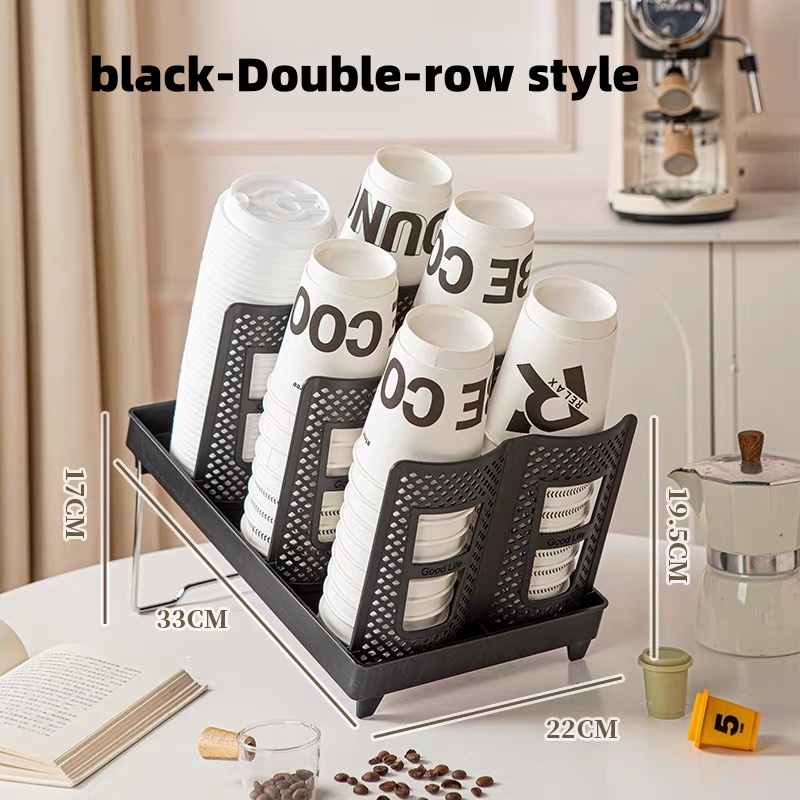 Plastic Cup Storage Rack - Commercial Paper Cup and Lid Storage Rack ...