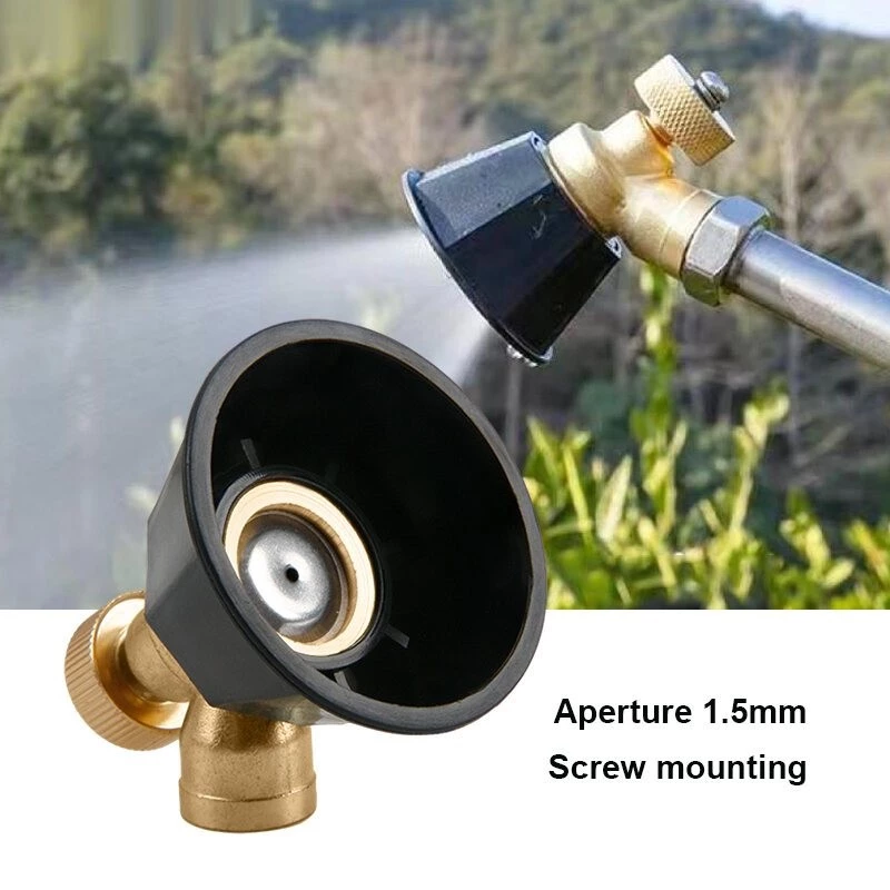 360° Adjustable Sprinkler Head Black Cyclone Spray Nozzle Agricultural ...