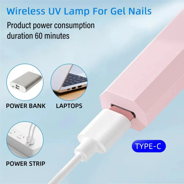 Portable Handheld Mini Nail Lamp For Gel Polish Quick Dry Flashlight ...