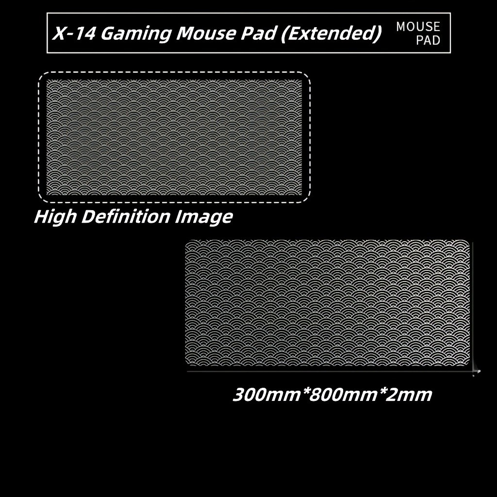 IQUNIX Plain Design Extended Mouse Mat / Mouse Pad For Gaming Office ...