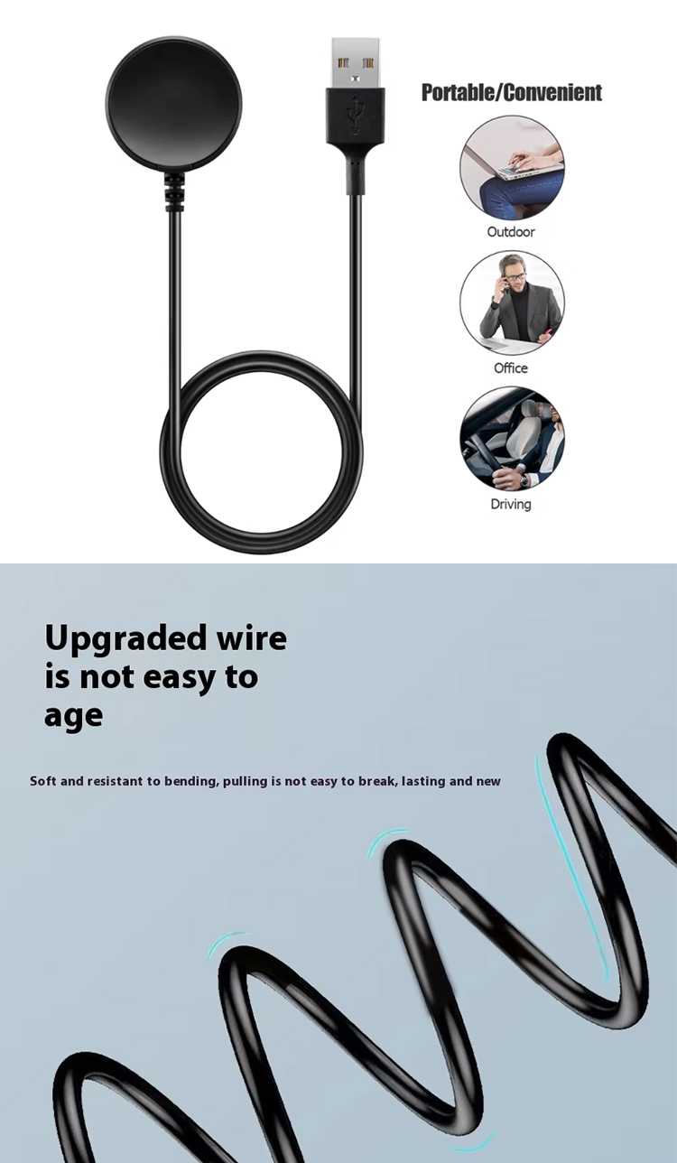 Wireless Charger Adapter for Samsung Smart Watch Power Charging Usb ...