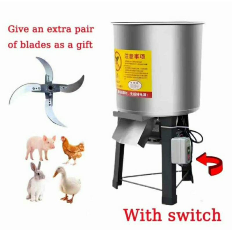 Stainless Steel Vegetable Chopper Animal Feed Grinder Electric Portable ...