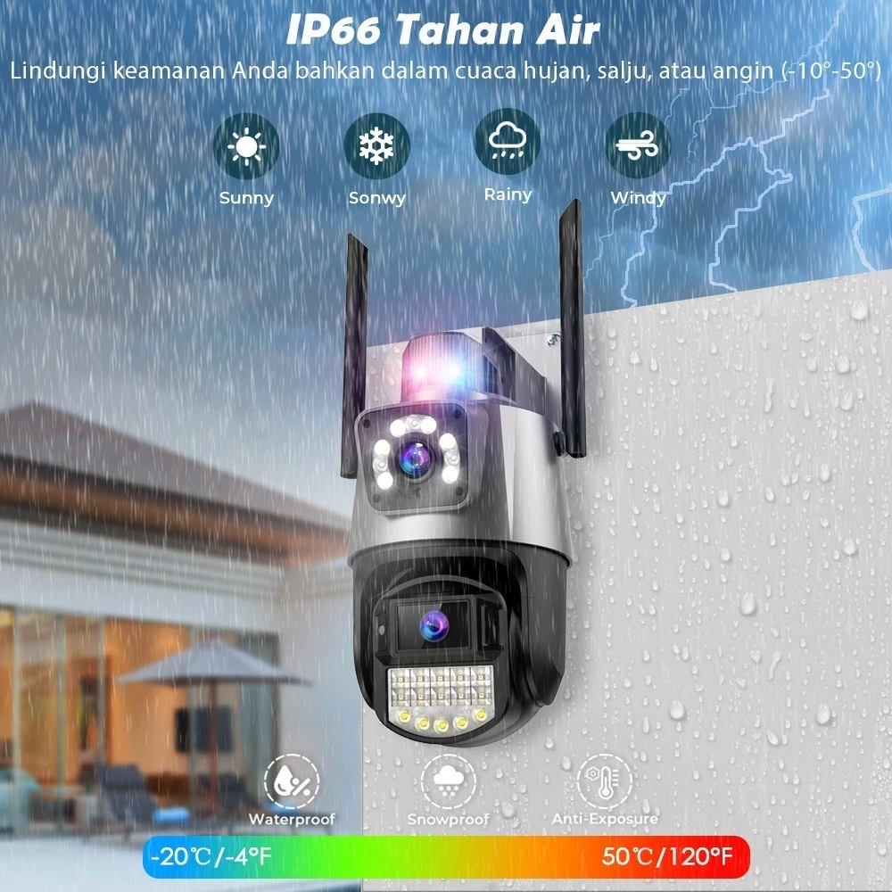 External Security Camera with Dual Lens Police | Shopee Philippines