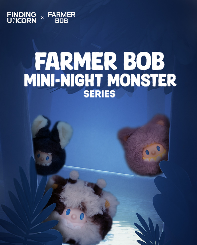FINDING UNICORN FARMER BOB Mini-Night Monster Series Blind Box（Single Box 1Pc） | Shopee Philippines