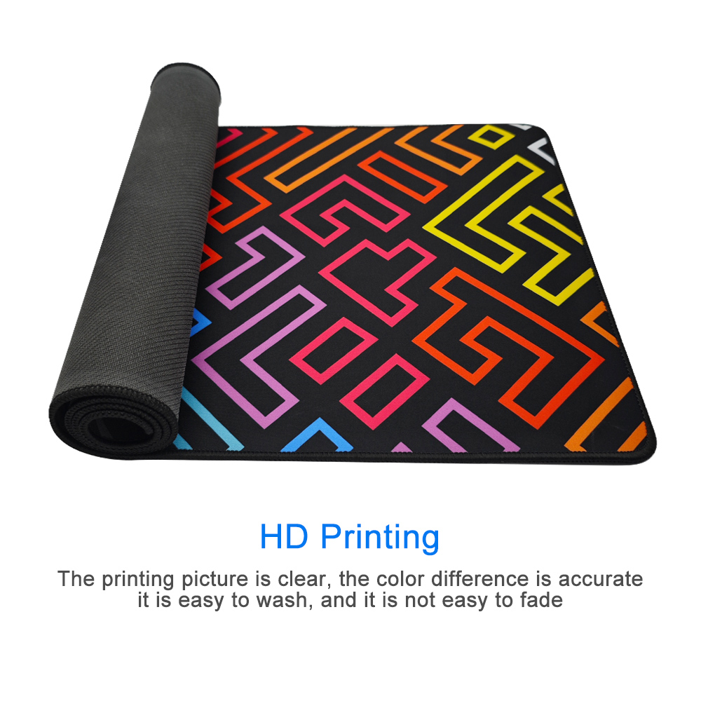 Large Mouse Pad with Stitched Edge, Colorful Gaming Mousepads - 3mm ...