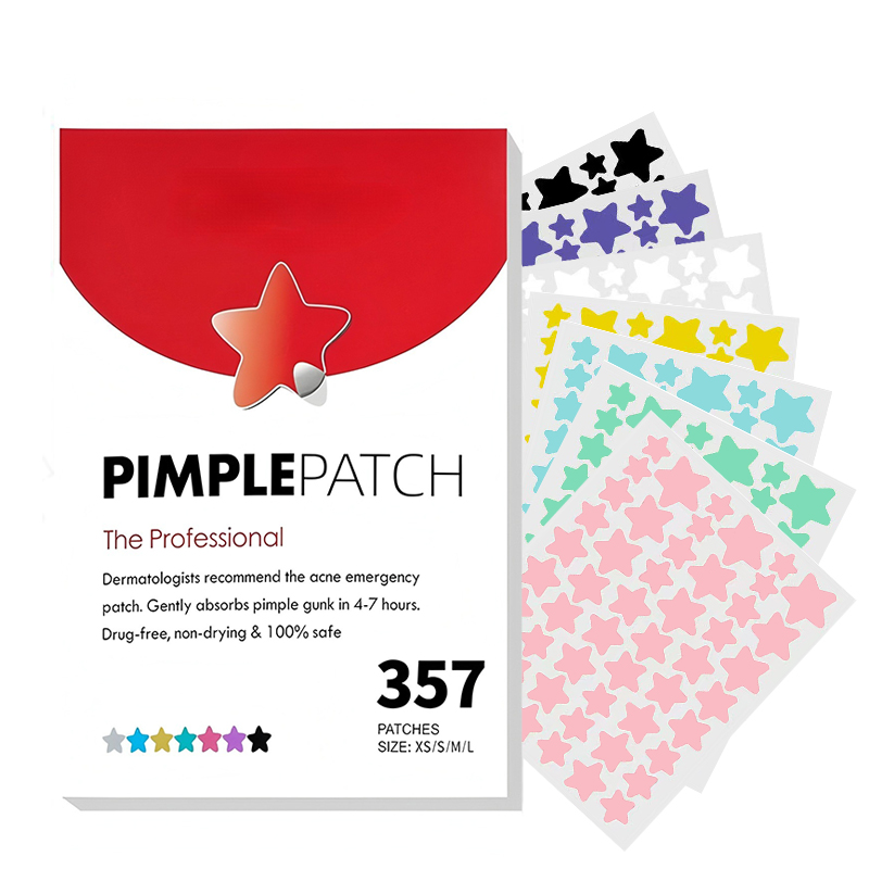 357PCS Face Pimple Patches, Hydrocolloid Acne Stickers for Zits ...
