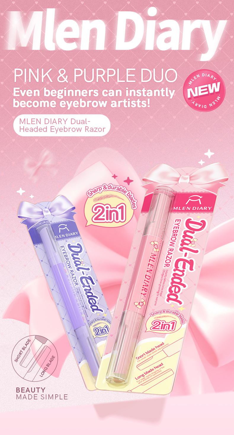 MLEN DIARY Eyebrow Razor Ladies Dedicated Double-Headed Eyebrow Razor ...