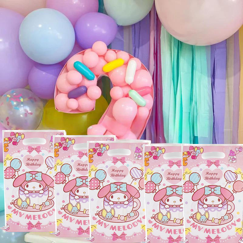 50pcs My Melody gift Bag Birthday Decoration Kawaii Melody Handle ...