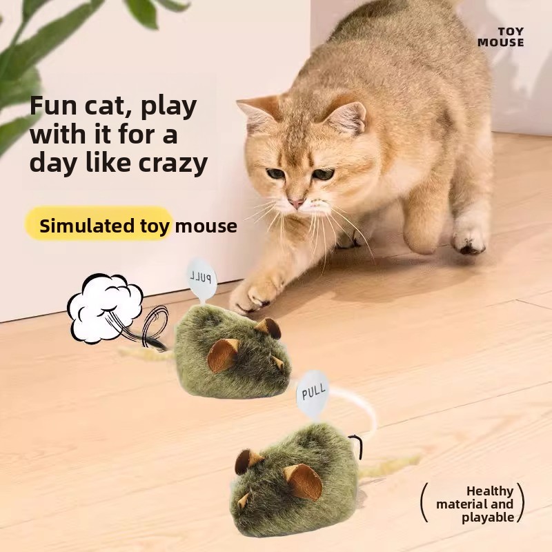 Cat toys called squeaky mice with intelligent induction and light ...