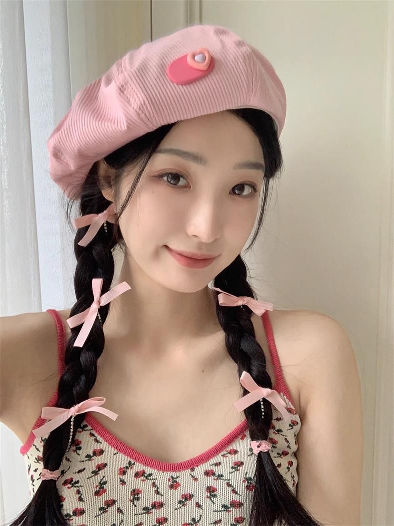 Japanese love beret Korean style literary painter hat versatile fashion ...