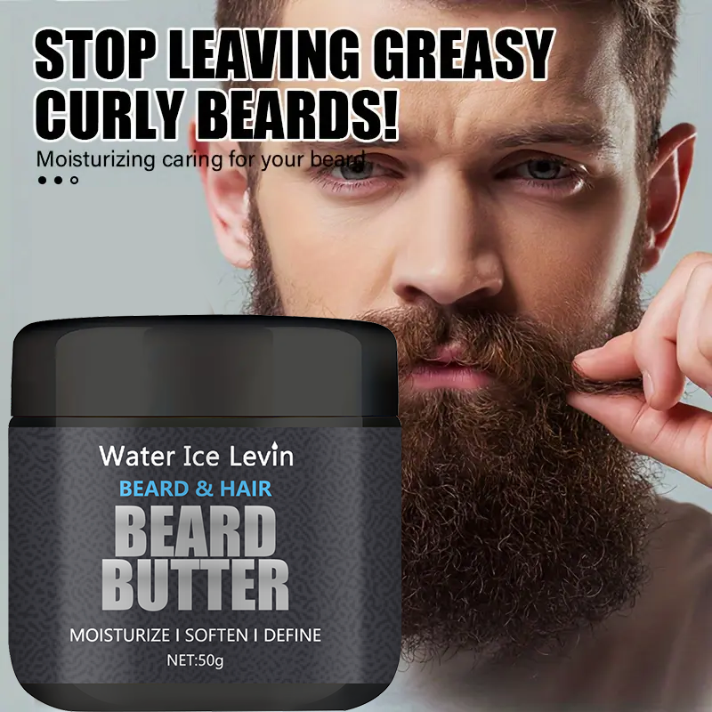 Men's Beard Butter for Grooming: Cocoa Butter & Cedarwood Oil ...
