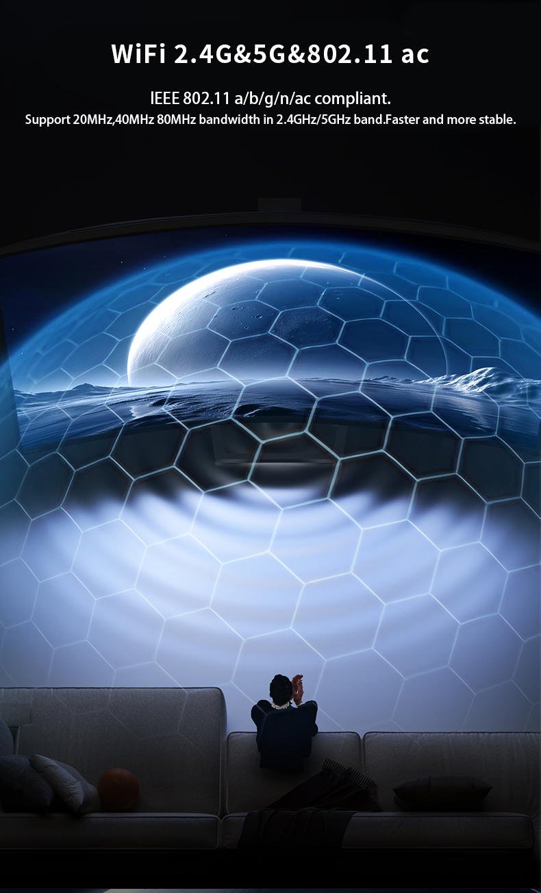 AVIDUS T100 Max Smart TV Box 8K 16+256G Android 14.0 Dual-Band Wi-Fi 2.4Ghz/5G BT 5.0 Voice ...