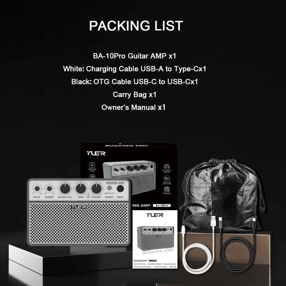 [OFFICIAL ] YUER Mini Amp For Guitar & Singing Rechargeable 10W Desk ...