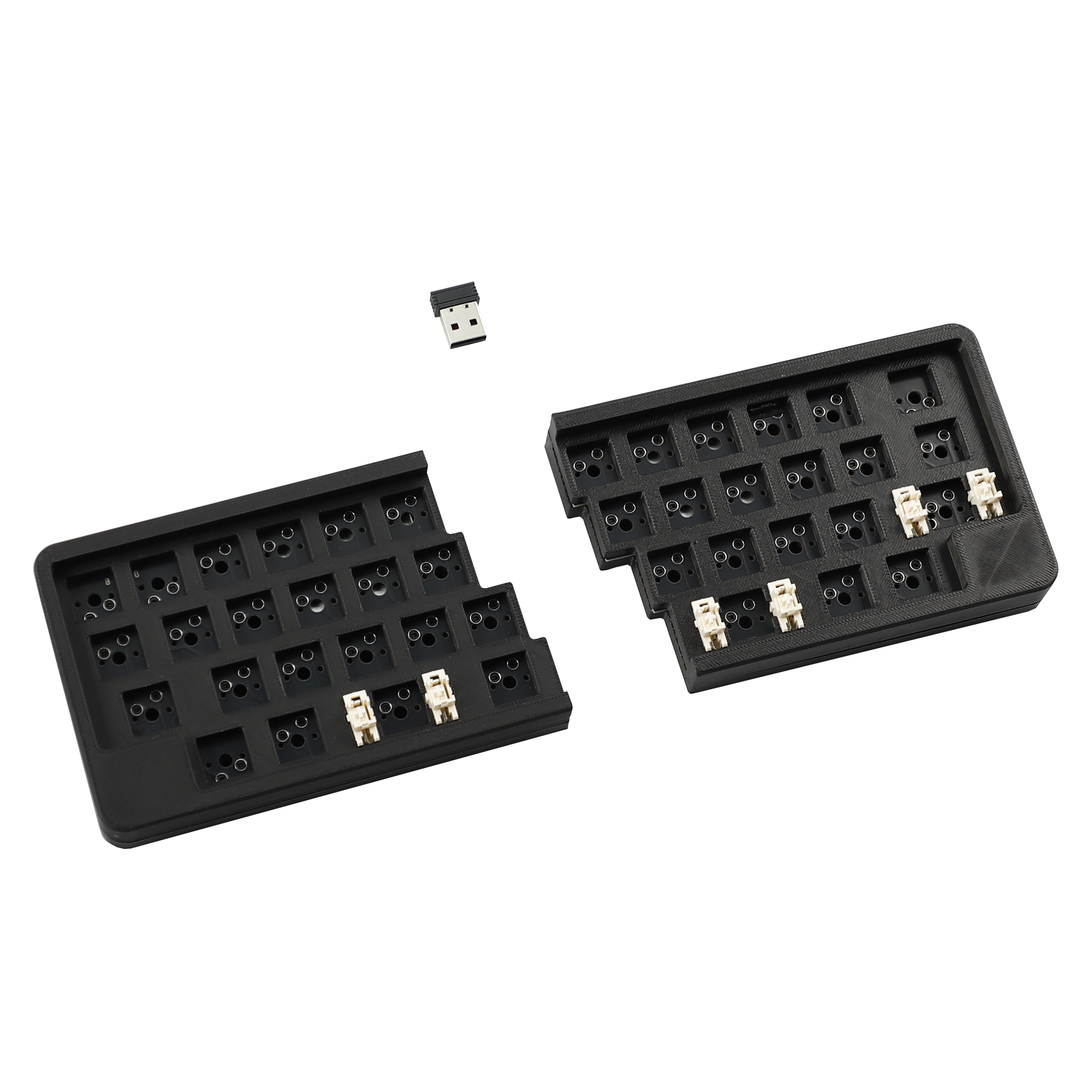YMDK 40% 2.4GHz Wireless Split Keyboard Ergonomic Custom DIY ...