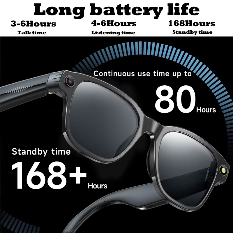 2025 New 8MP Camera Glasses Men Color-Changing AI Smart Bluetooth ...