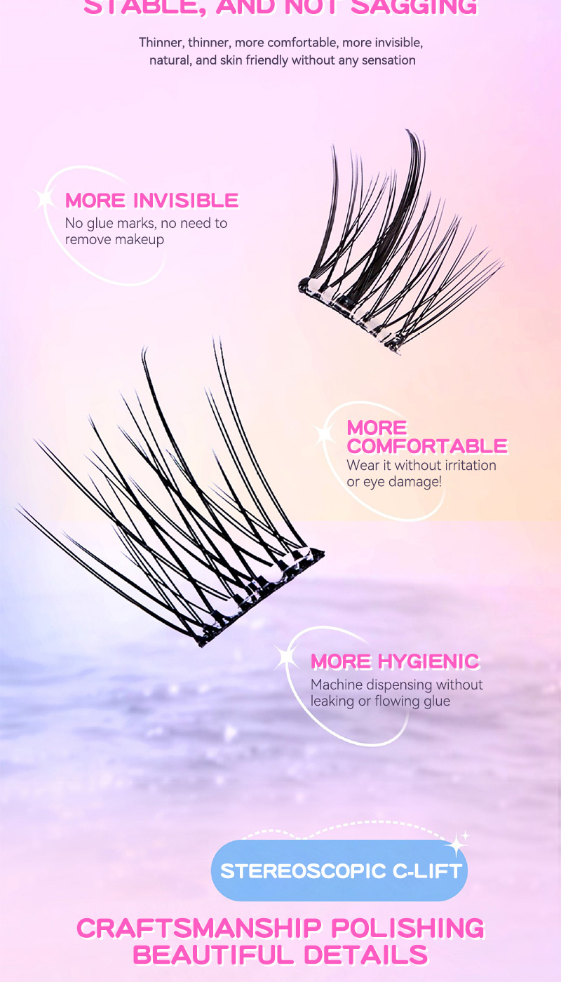 No Adhesive 3D Sunflower Eyelashes 10-Pack, Easy Application | Shopee ...