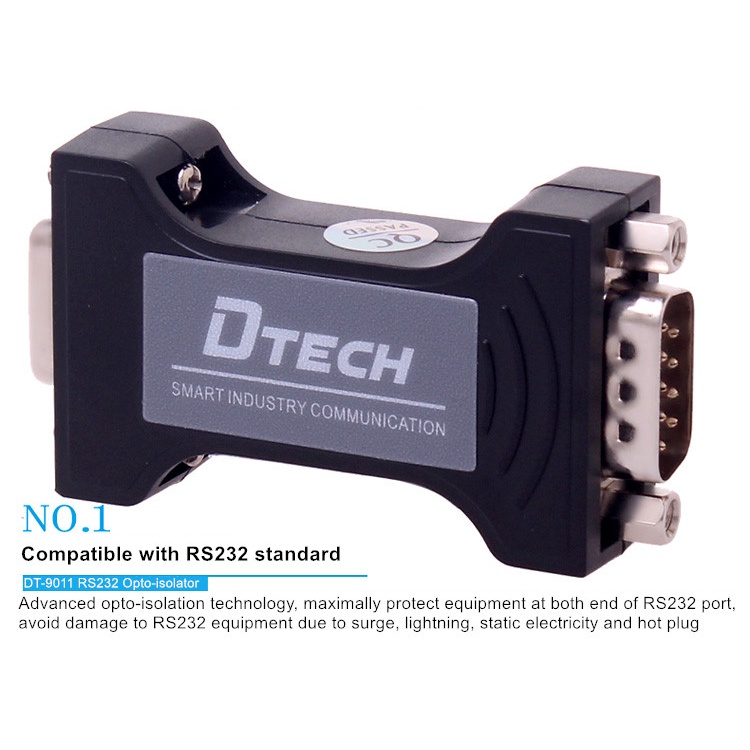 DTECH Passive RS232 Opto-Isolated Protector Dual-End Device Surge ...