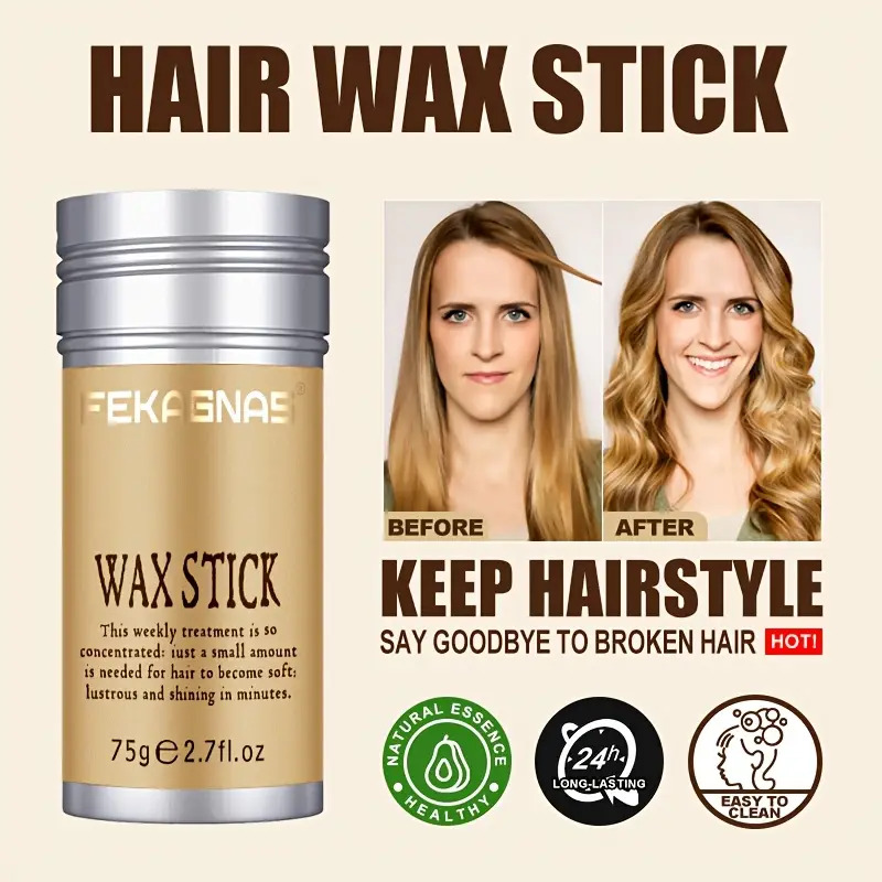 75g styling wax stick, hair wax gel for performances, styling, and ...