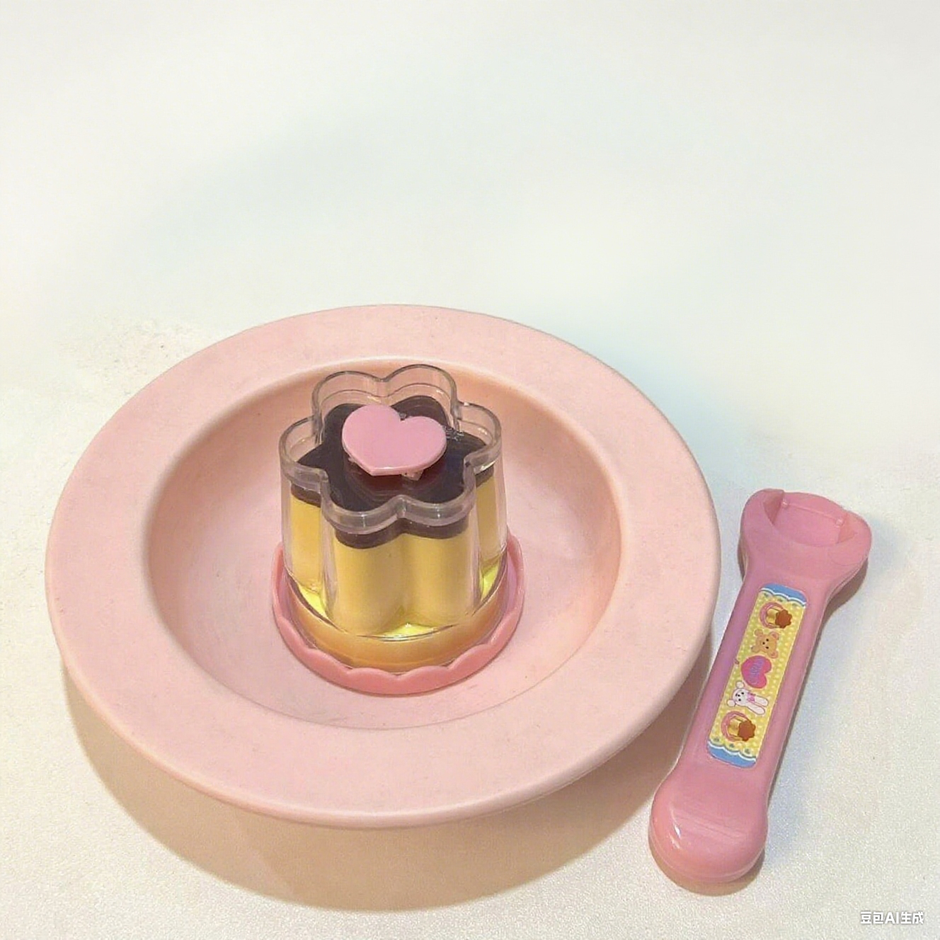 Jelly Strawberry Pudding Set Food Pudding Feeding Children Playing Home ...