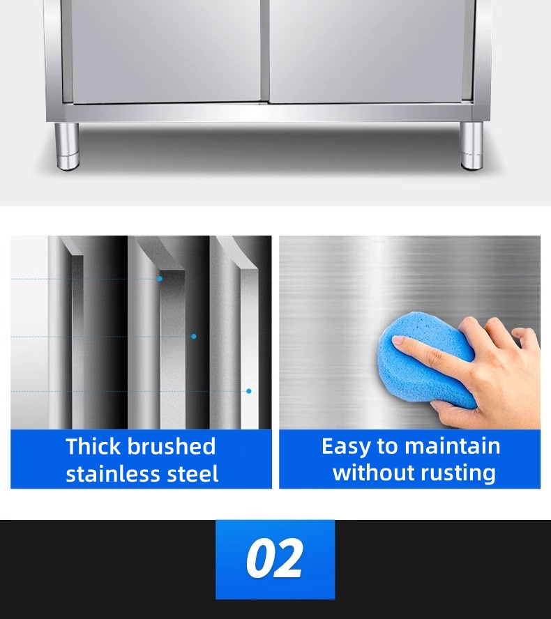 Stainless Kitchen Sink Set With Cabinet Island Table Sideboard Kitchen ...