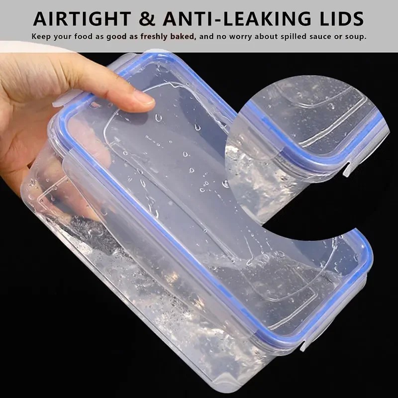 STARLIGHT 3Pcs/Set Food Container Microwave Refrigerator Lunch Box ...