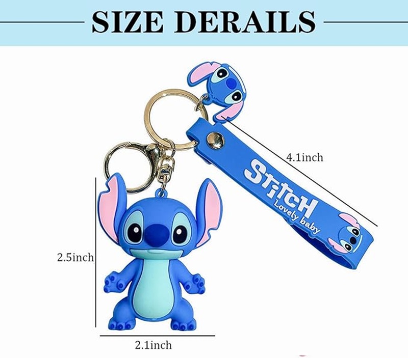 Classic Stitch Doll Keychain Stitch Backpack Pendant Couple Keychain ...