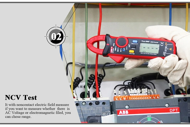 UNI-T UT210D True RMS Mini Clamp Multimeter AC DC NCV VFC Tester ...
