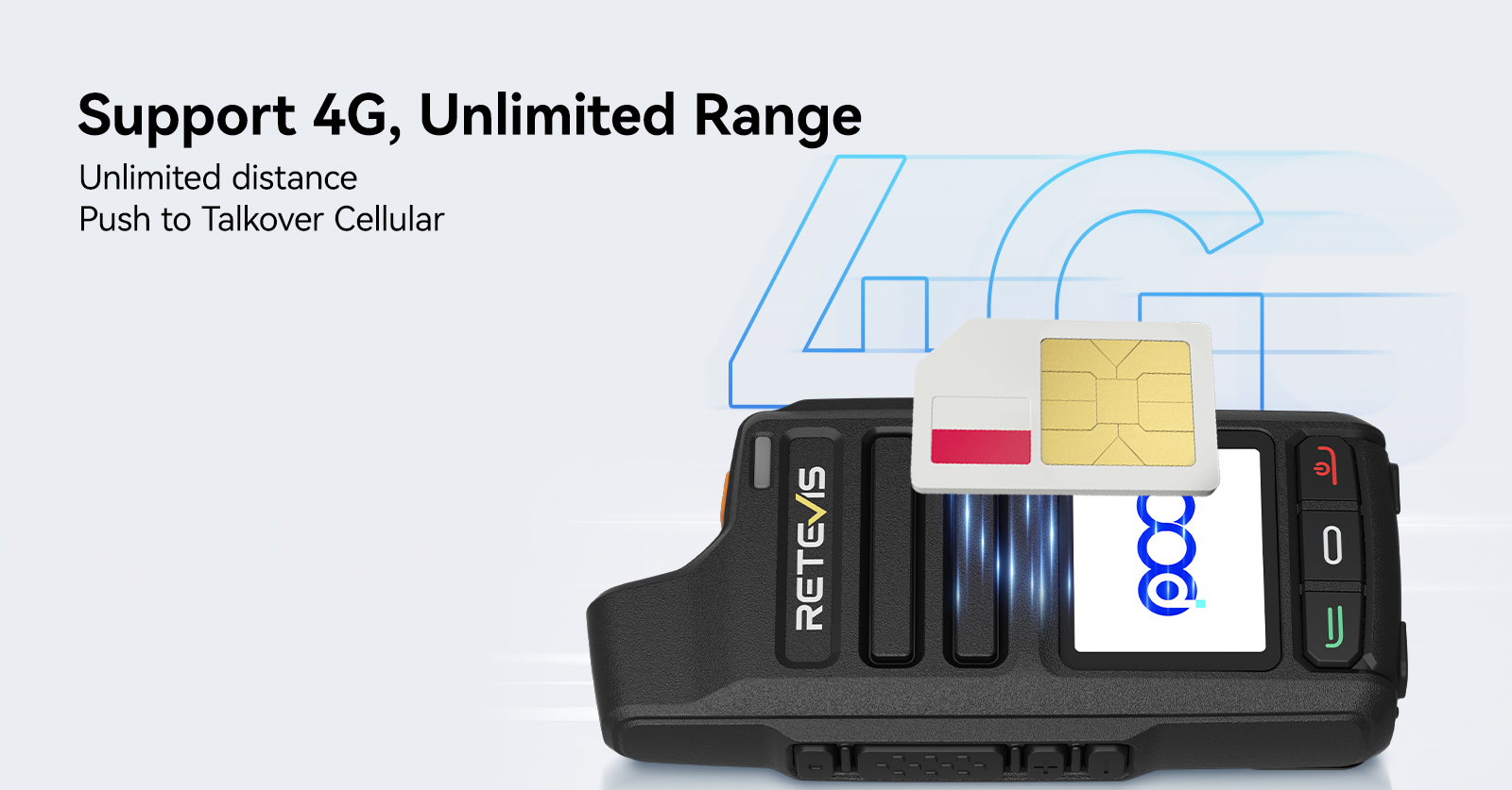 Retevis L71 POC Radio 4G Android Network with GPS Support ZELLO 4G ...