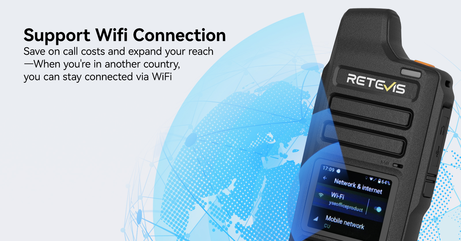Retevis L71 POC Radio 4G Android Network with GPS Support ZELLO 4G ...