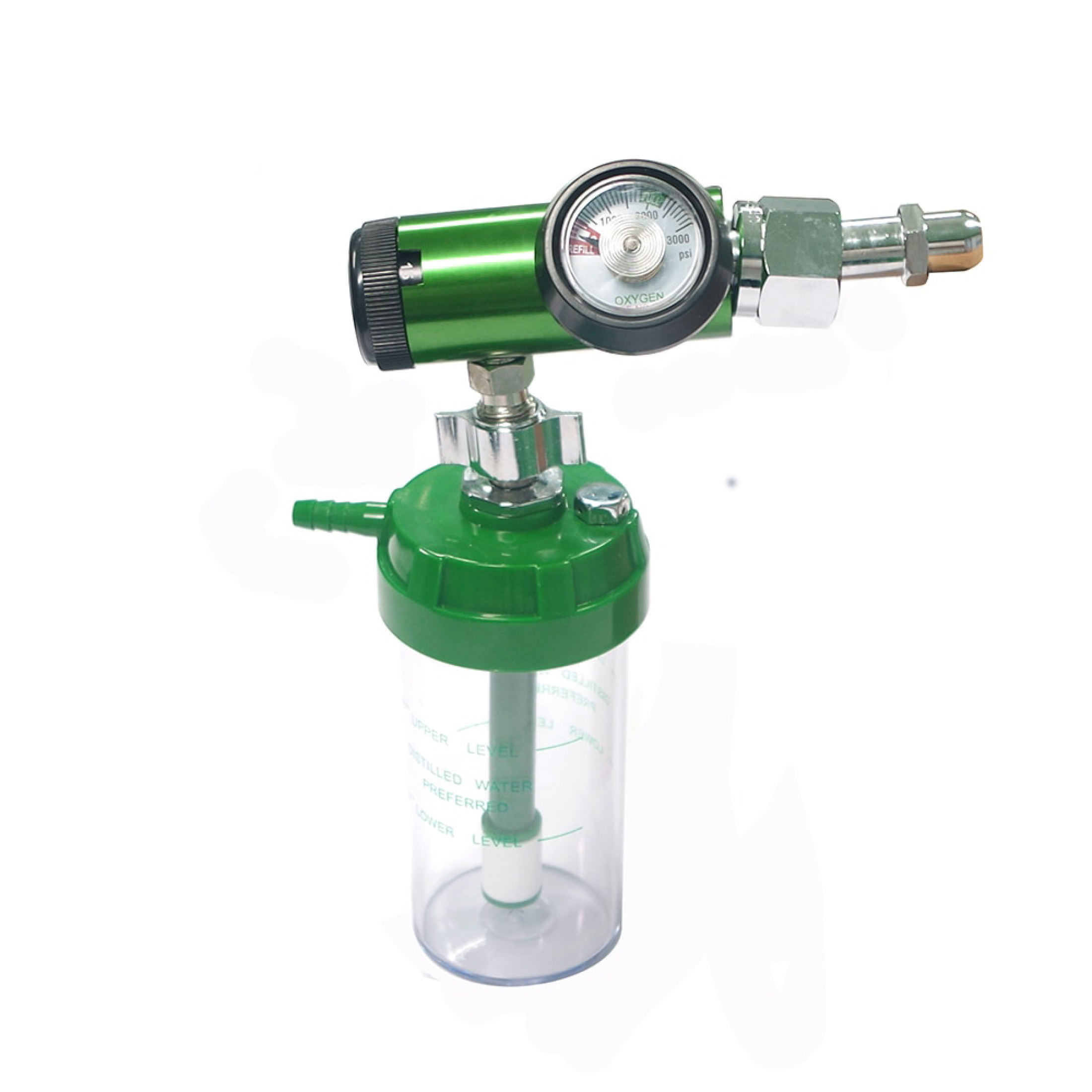 Oxygen Humidification Cup Plastic Oxygen Pressure Regulator Connection ...