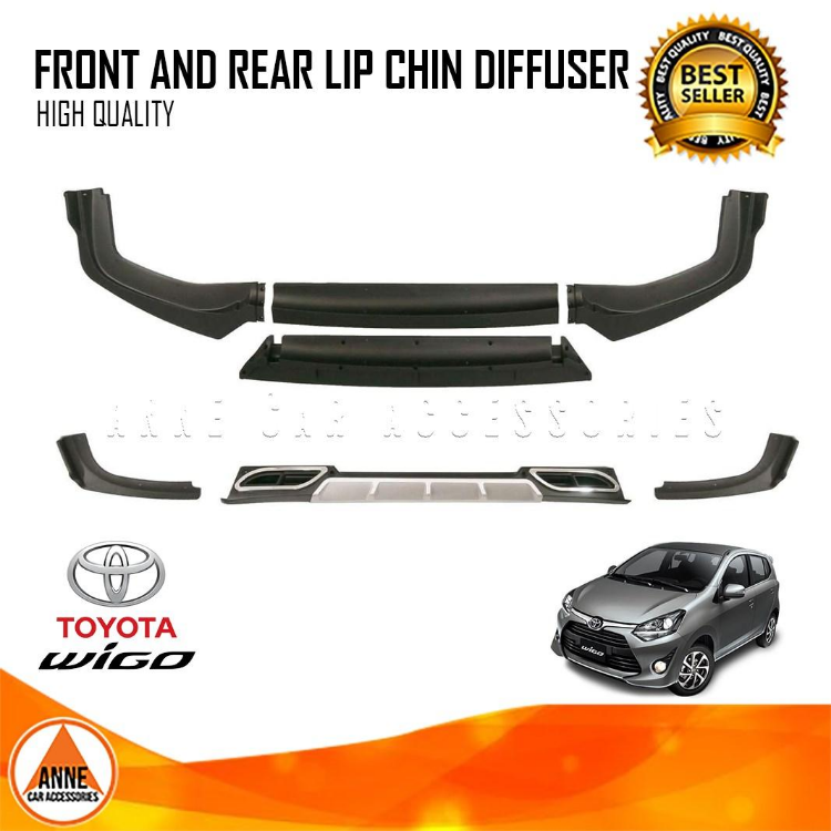 Front and Rear Lip Chin Diffuser Toyota Wigo Car Protection Car ...