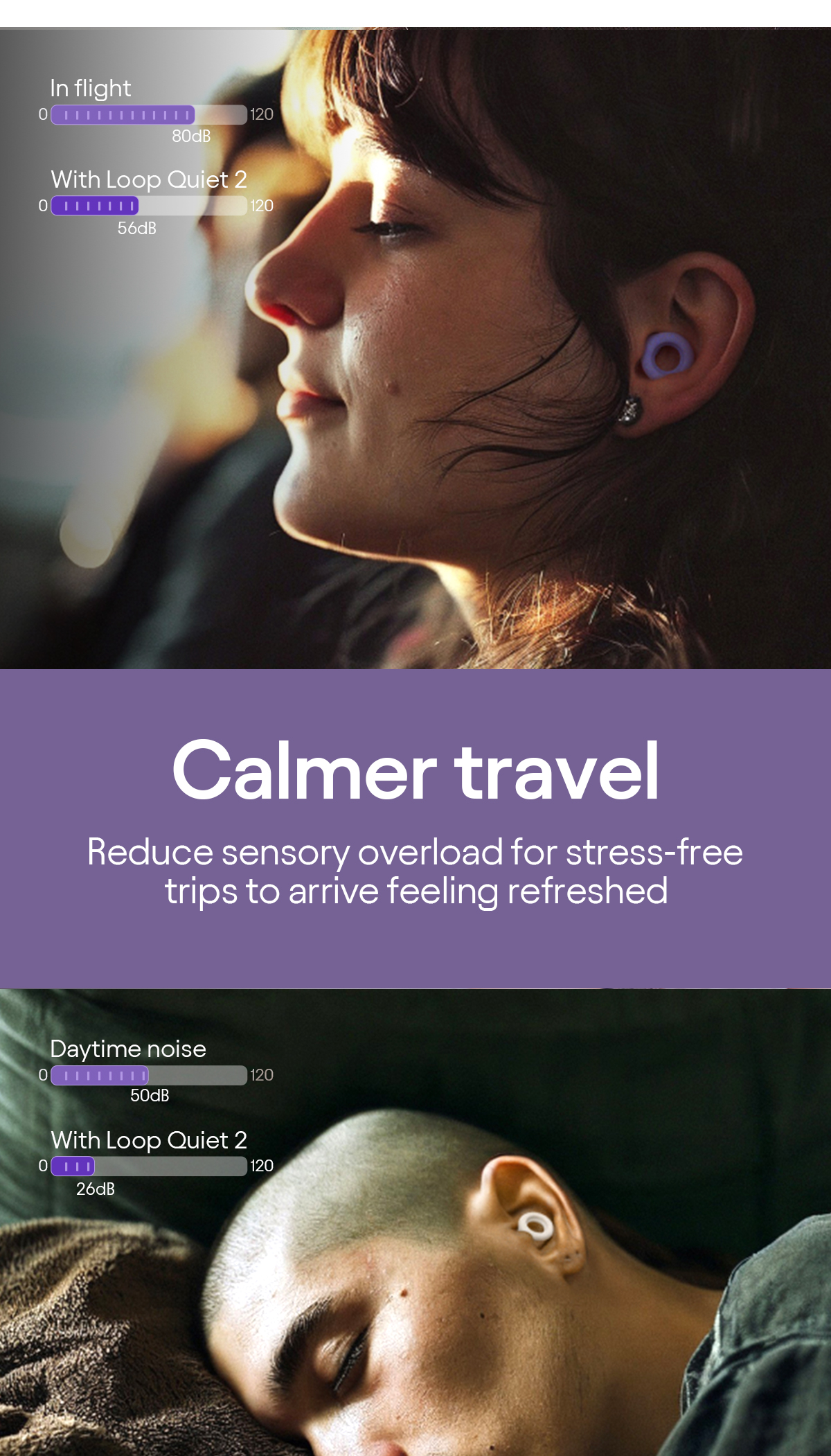 Loop Quiet 2- Noise Reducing Earplugs (-24dB) for Focus, Study, Noise ...